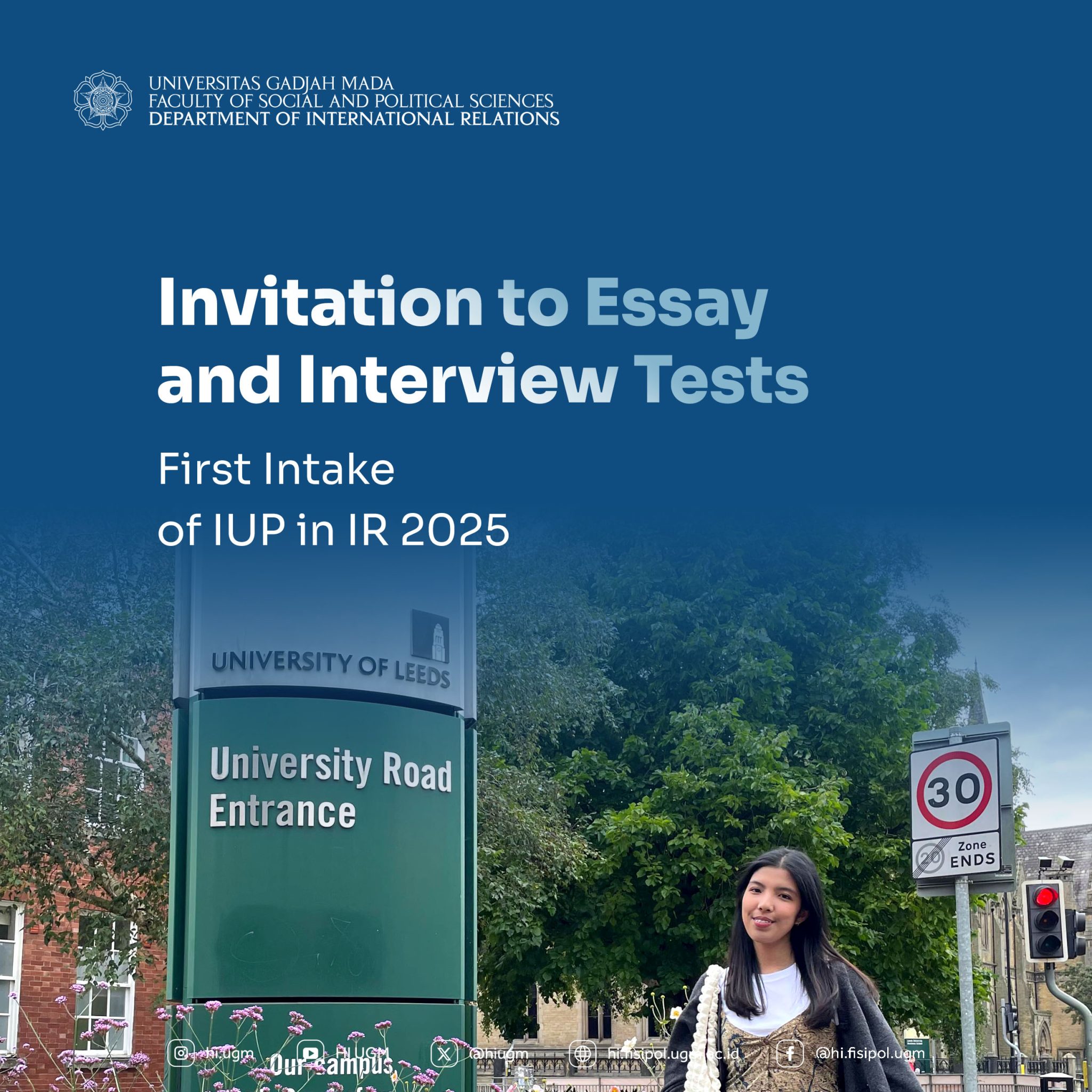 Invitation to Essay and Interview Tests – First Intake of IUP in IR ...